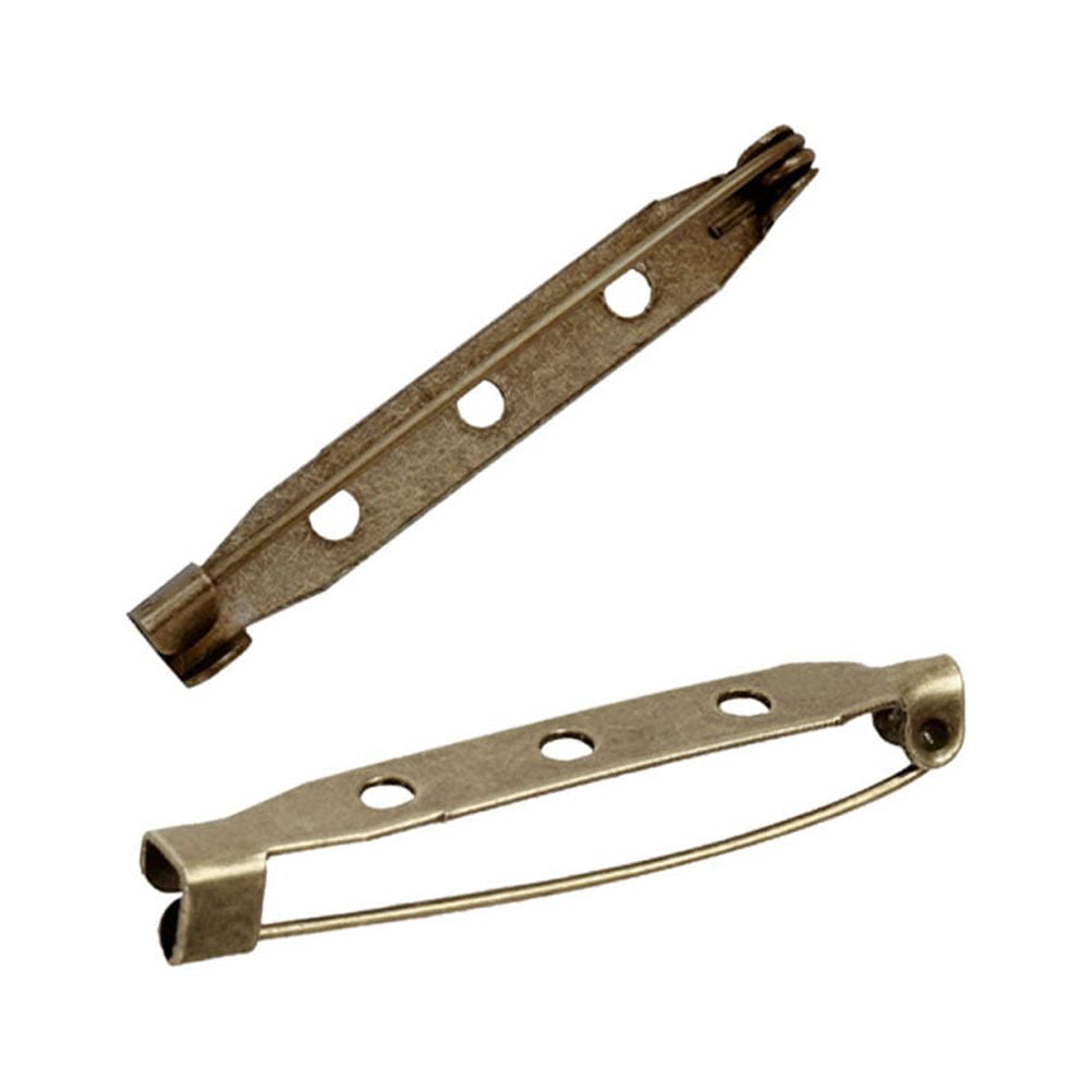 200 Pcs Alloy Pin Craft Jewelry Making Safety Clasp Brooch Decorative ...