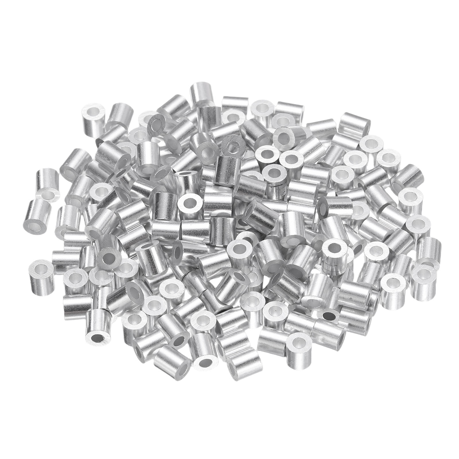 200 Pcs Aluminum Crimping Loop Sleeves for 5/64" Diameter Wire Rope ...