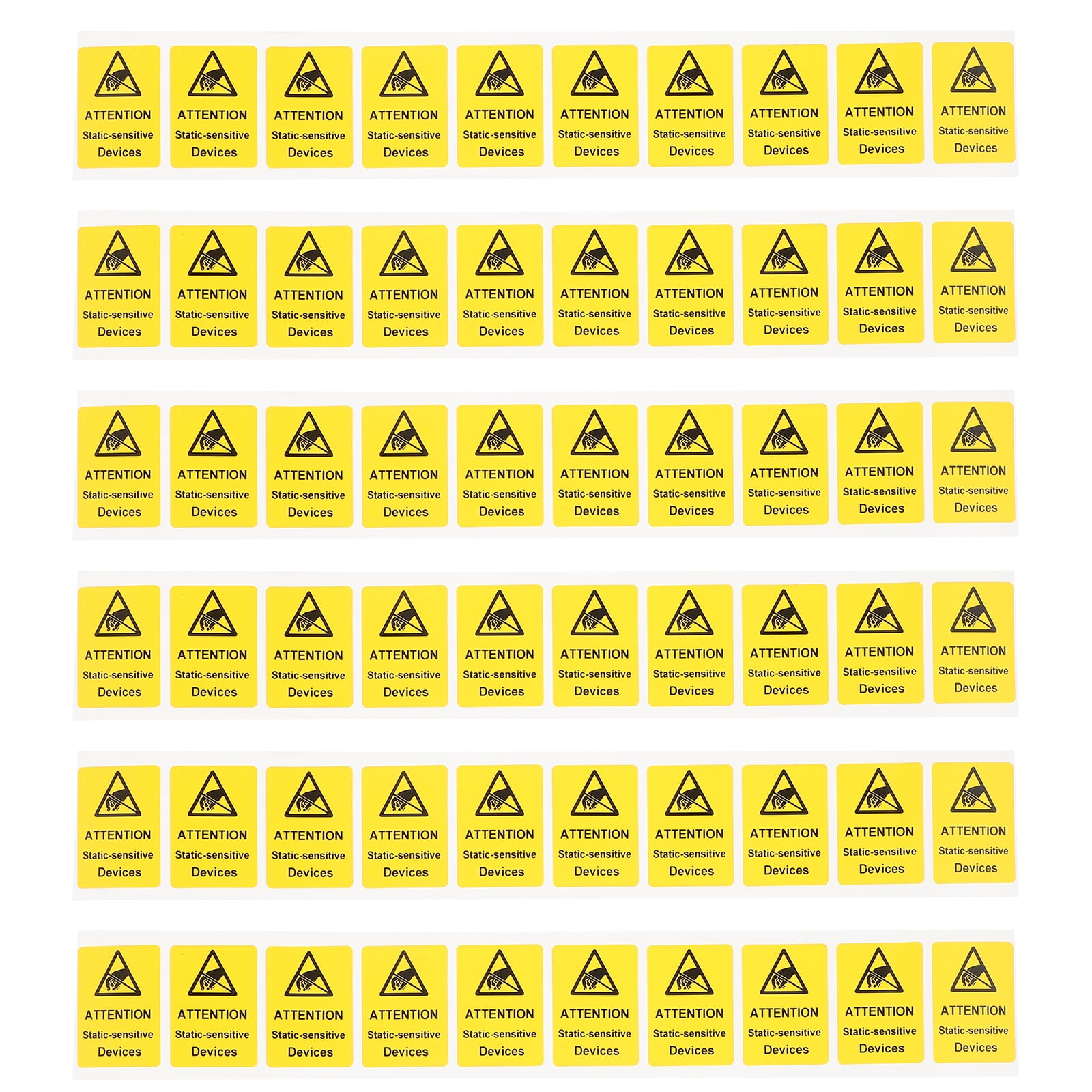 200 Pcs Anti-static Label Warning Sign Sticker Mechanical Equipment ...