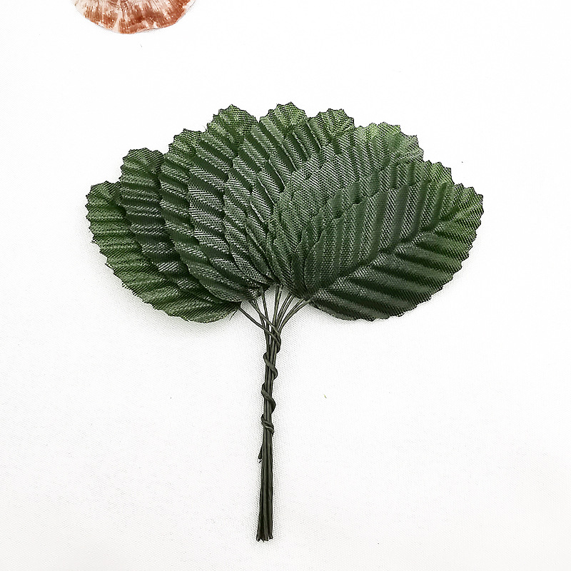 200 Pcs Artificial Leaves with Stems DIY Corsage Single Leaf Crafts ...