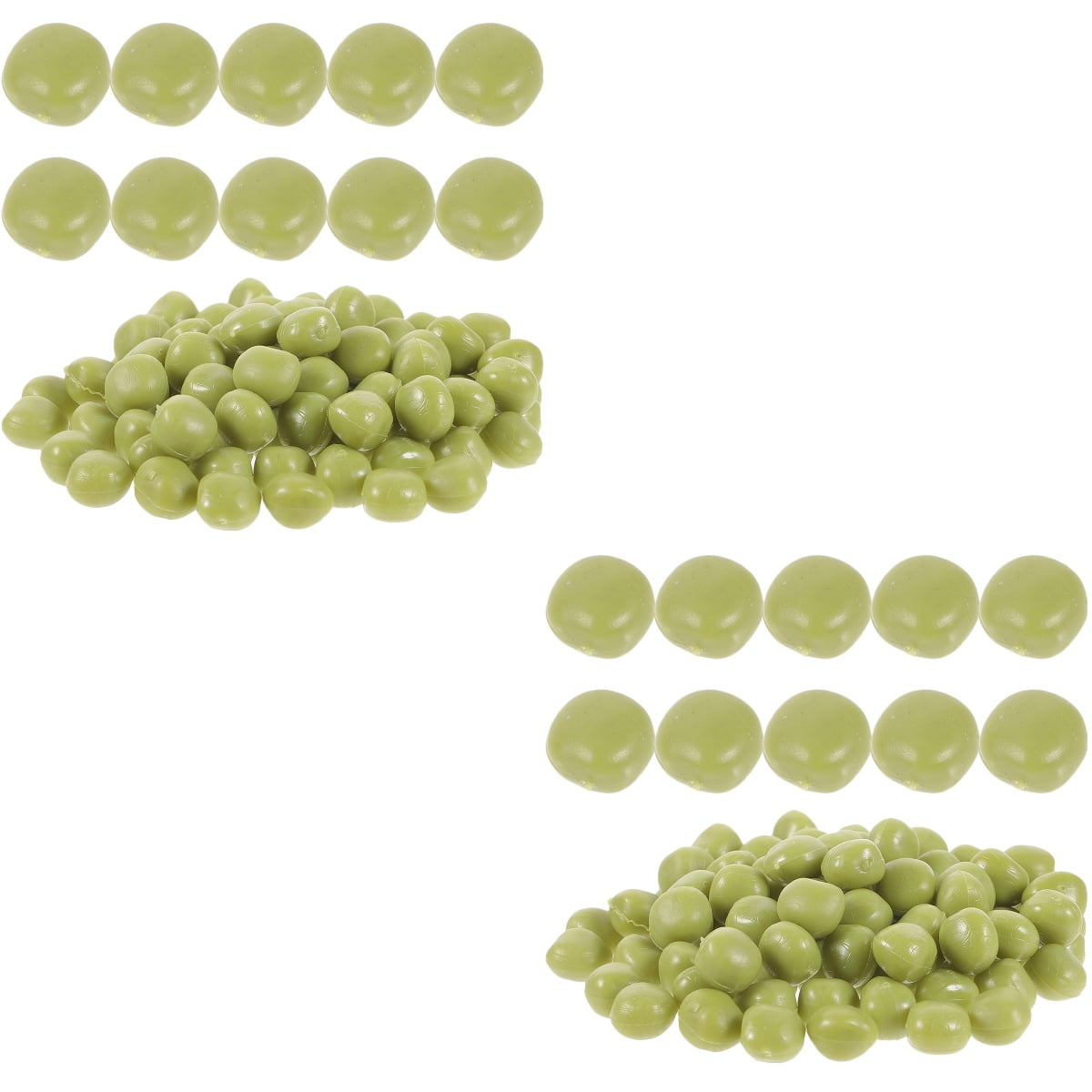 MERRYHAPY 200Pcs Green PVC Fake Bean Food Models for Teaching ...