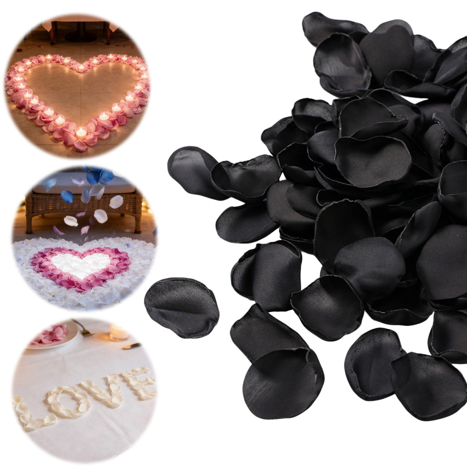 200 Pcs Artificial Pink Rose Petals for Romantic Night Flower Girl ...