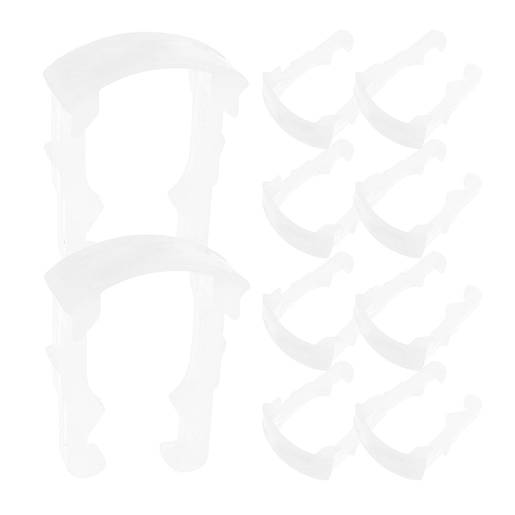 200 Pcs Automotive Pipe Joints Hose Clamp Clamps Car Accessories White ...