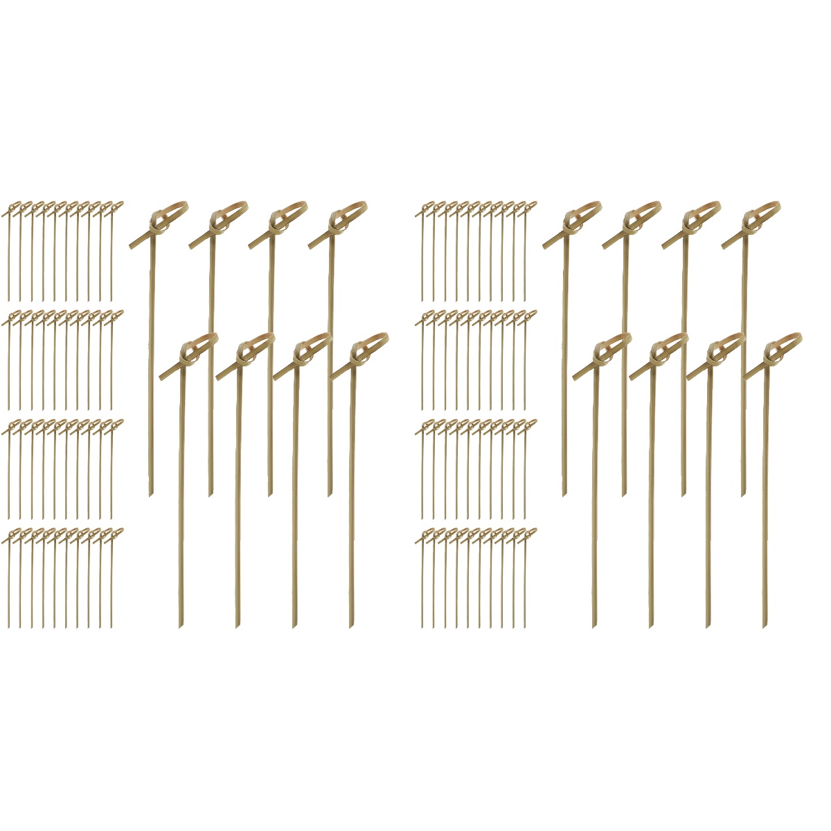 200 Pcs Bamboo Stick Toothpicks Appetizer Sticks Cocktail for Drink ...