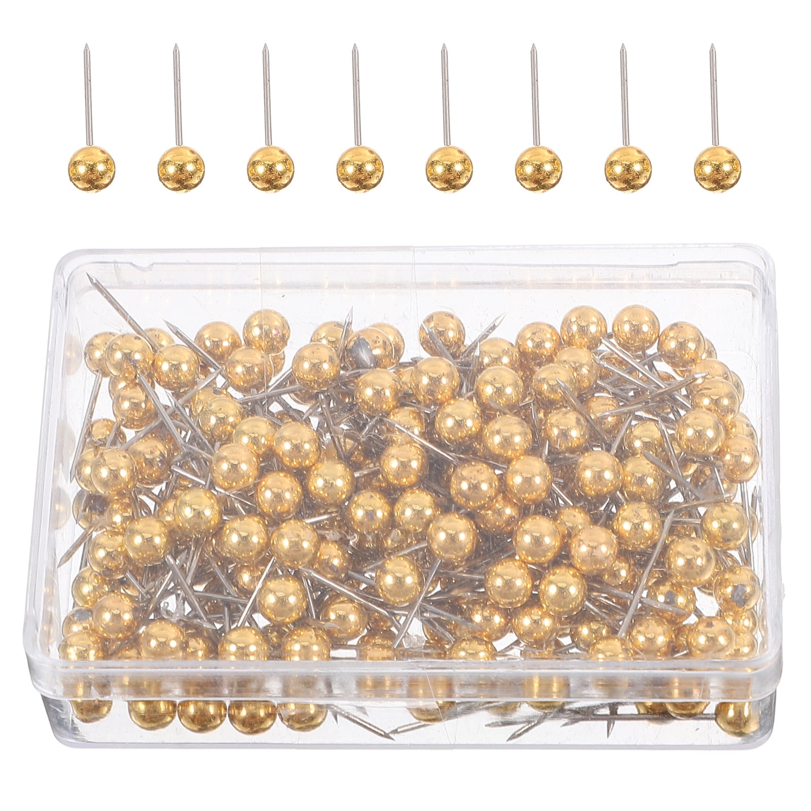 200 Pcs Banner Pin Thumbtack Small Push Pins Round Ball Pins Ball Head ...