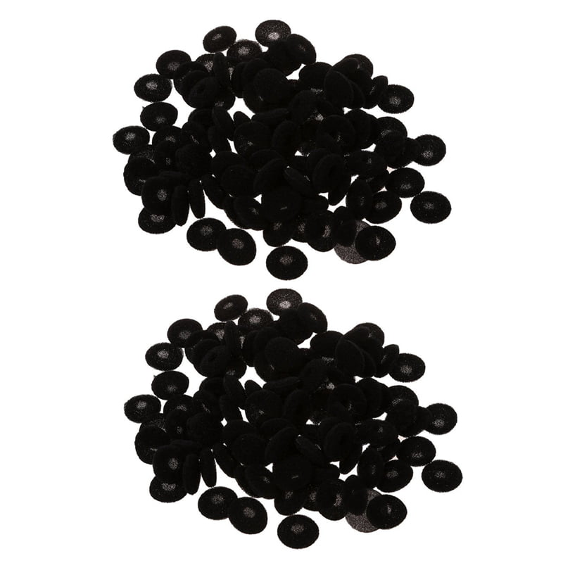 200 Pcs Black Sponge Earbud Headphone Cap Ear Pads Cover Replacement ...