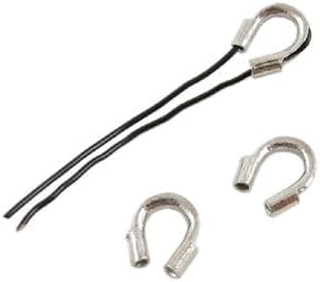 200 Pcs Brass Wire Guardians U Shape Wires Guard Loops Thread Protector ...