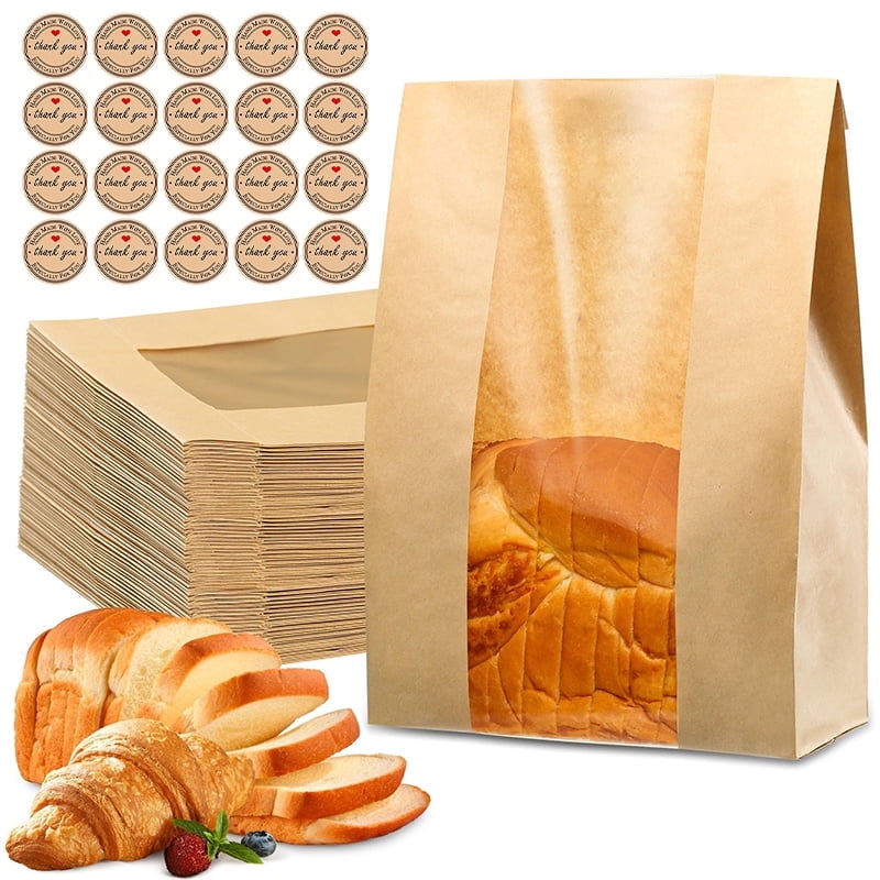 200 Pcs Bread Bags Homemade Bread, Sourdough Paper Bread Bags With ...