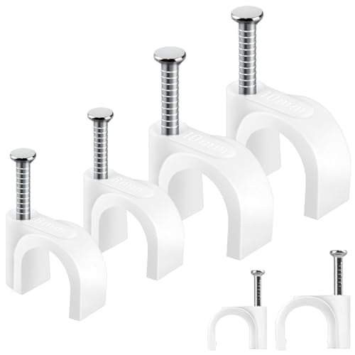 200 Pcs Cable Clips & Wire Clips,8mm/10mm Cable Clamps,Cord Clips,Tacks ...