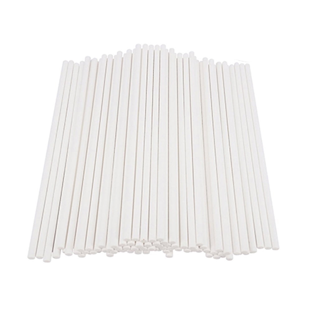 200 Pcs Cake Paper Sticks Lollipops Craft Supplies Lolly Stainless ...