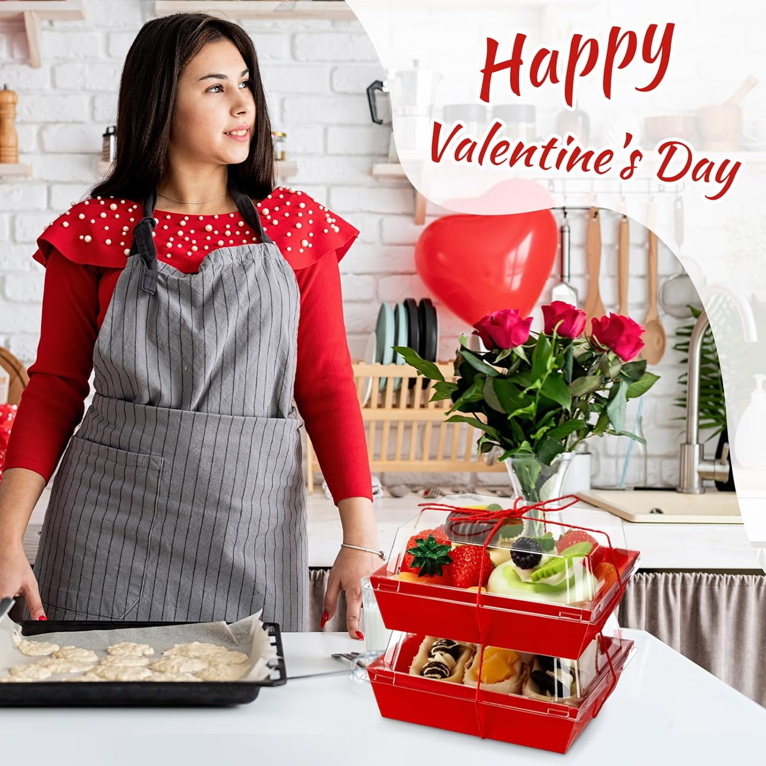 200 Pcs Charcuterie Boxes with Clear Lids 5'' Disposable Square Dessert ...