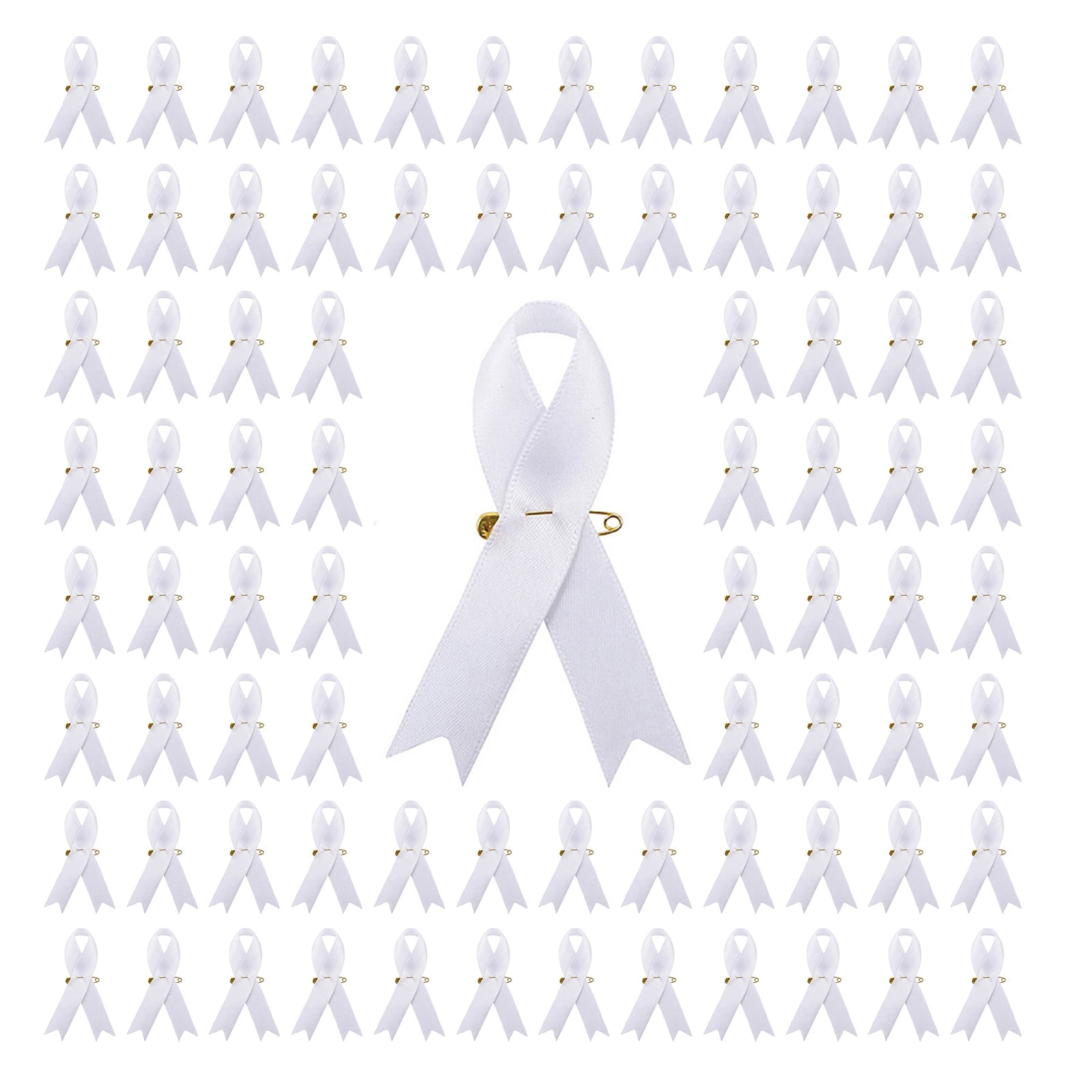 200 Pcs Charity Breasst Pins Breast Cancers Awareness Silk Pin Bulk ...