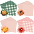 200 Pcs Checkered Wax Paper Sheets 7 x 7 Inch Checkered Deli Paper ...