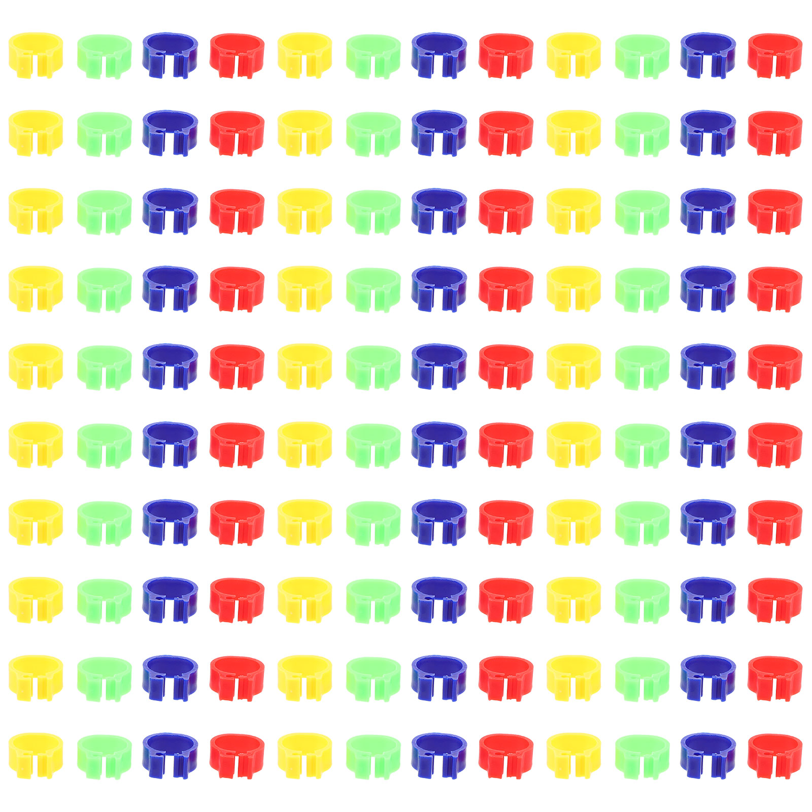 200pcs Chicken Leg Tags Farm Poultry Leg Bands with Buckle Design for ...