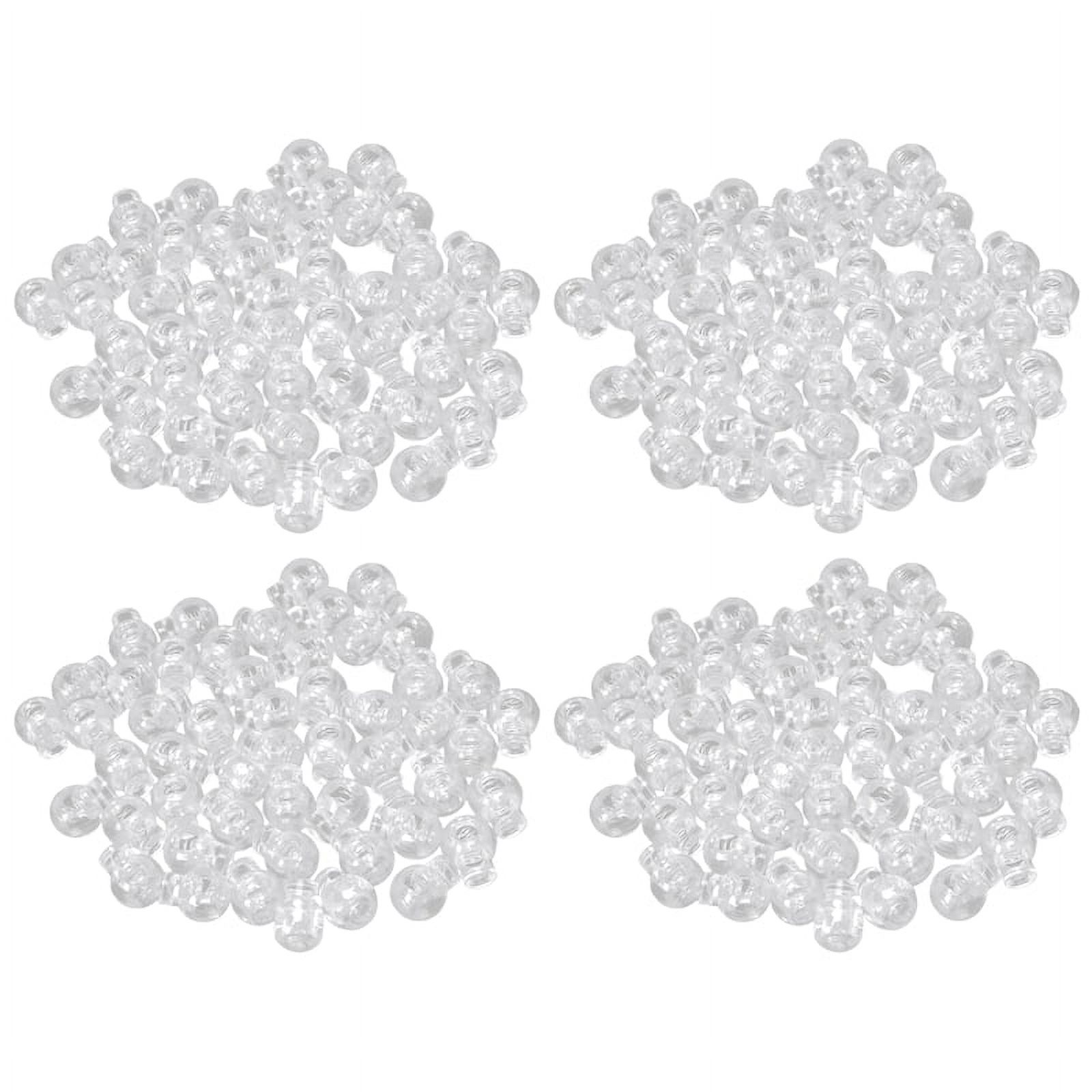 200 Pcs Clear Plastic 5mm One Hole Cord Stoppers Cord Lock Cord Lock ...