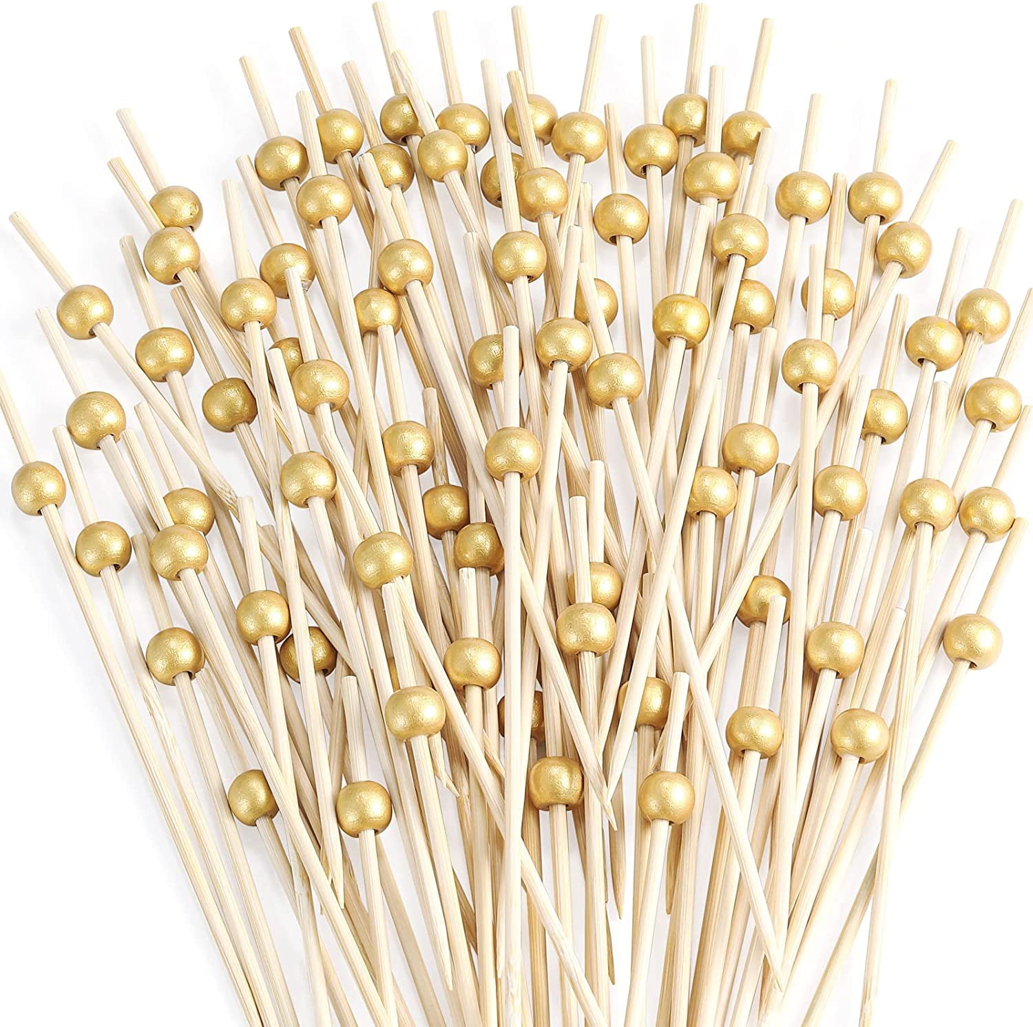 200 Pcs Cocktail Picks, 4.7 Inch Toothpicks for Appetizers, Bamboo ...