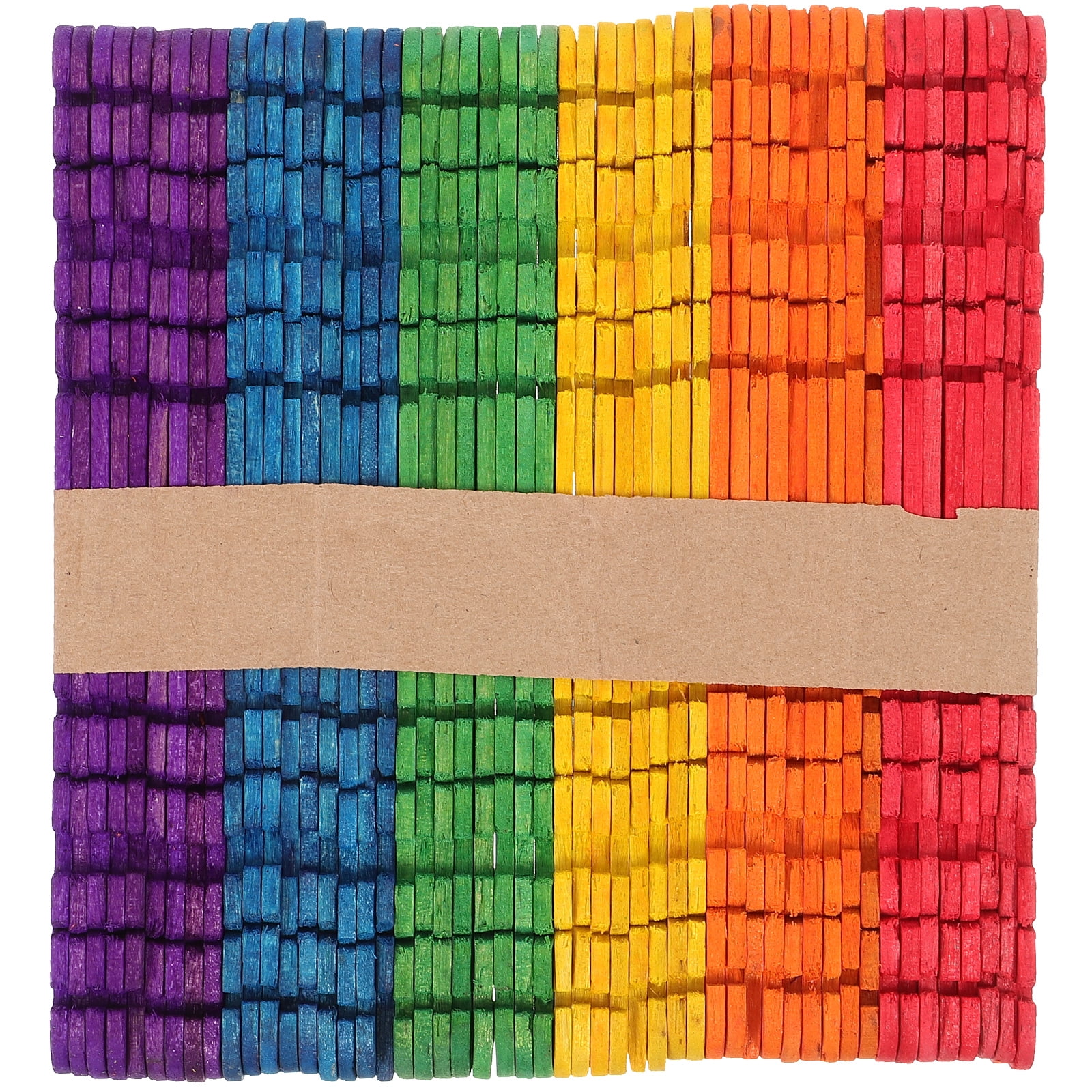 200 Pcs Colorful Sawtooth Multi-use Popsicles Sticks Small Popsicles ...