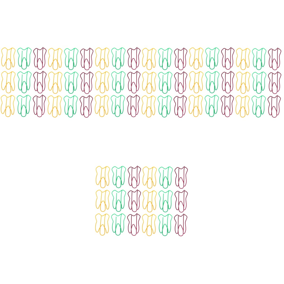 200 Pcs Colorful Tooth Shaped Clips Paper Clips Creative Note Clips ...