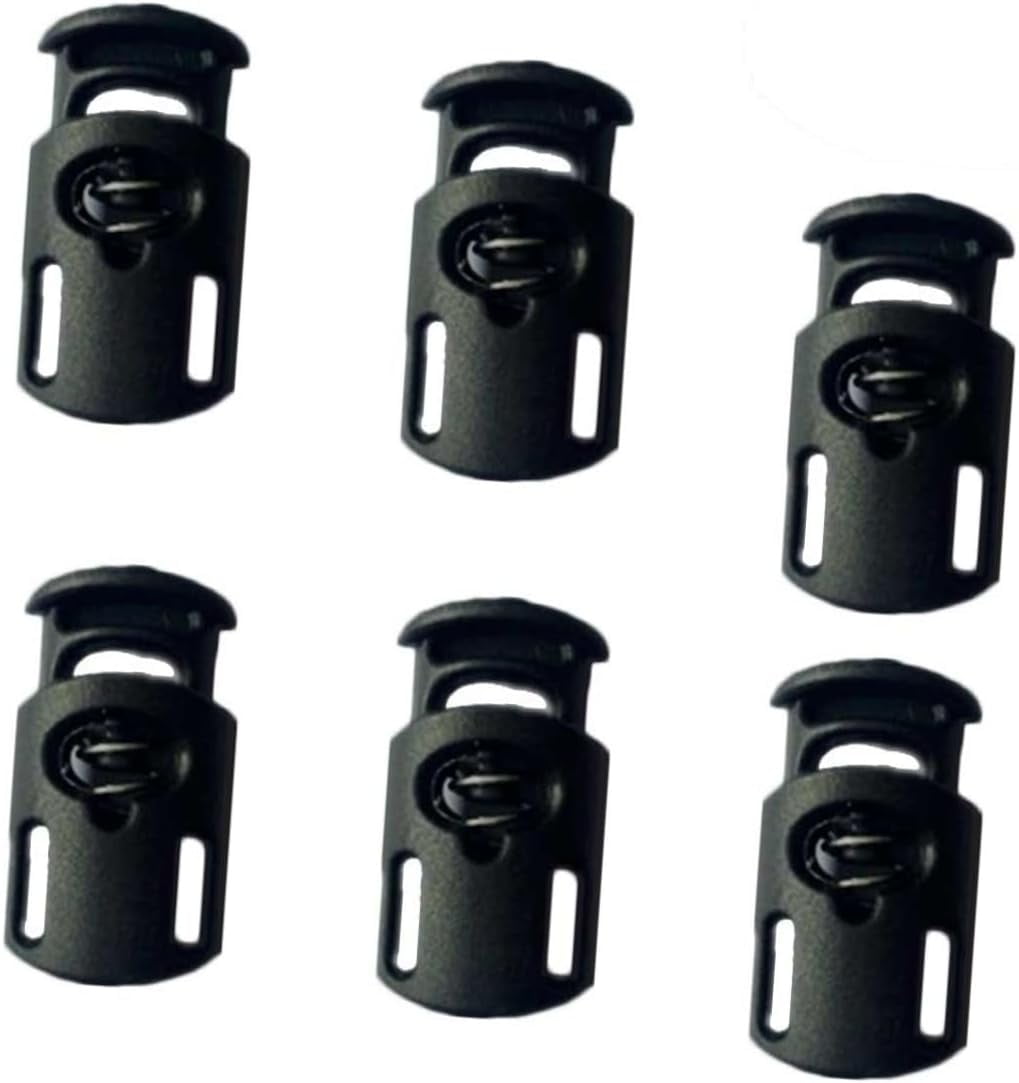 200 Pcs Cordage Clamp Accessories Single-Hole Drawstring Toggle Plastic ...