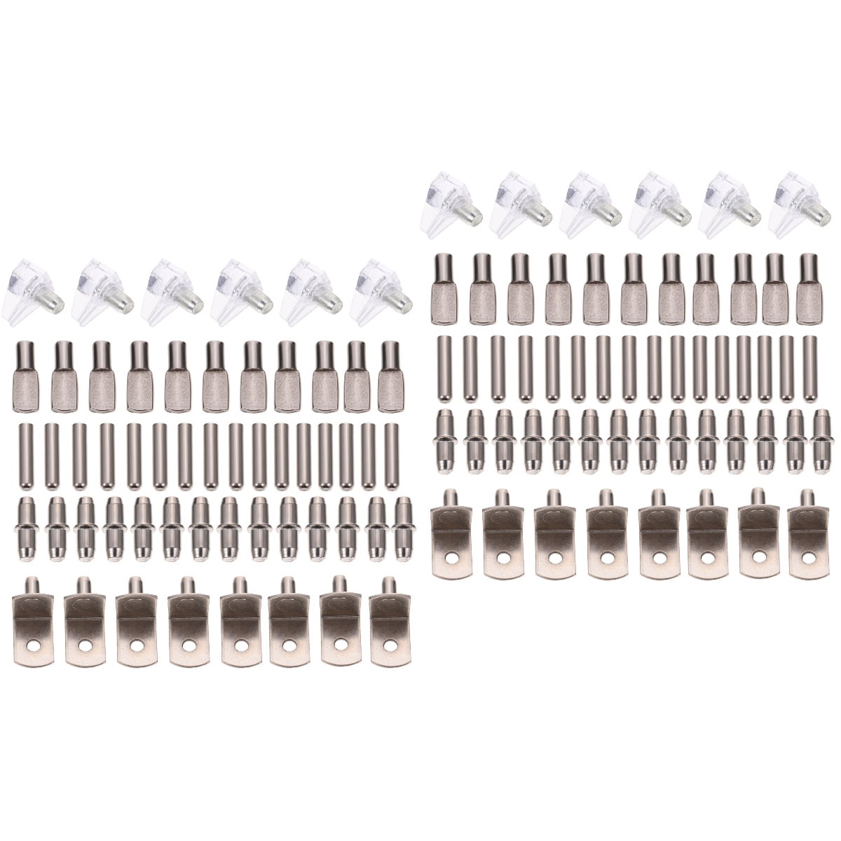 200 Pcs Corner Shelf Cabinet Pegs Board Bracket Clapboard Layered ...
