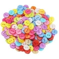 200 Pcs Craft Buttons Plastic Buttons Bright Buttons Colorful Buttons ...