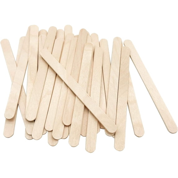 200 Pcs Craft Sticks Ice Cream Sticks Natural Wood Popsicle Craft ...