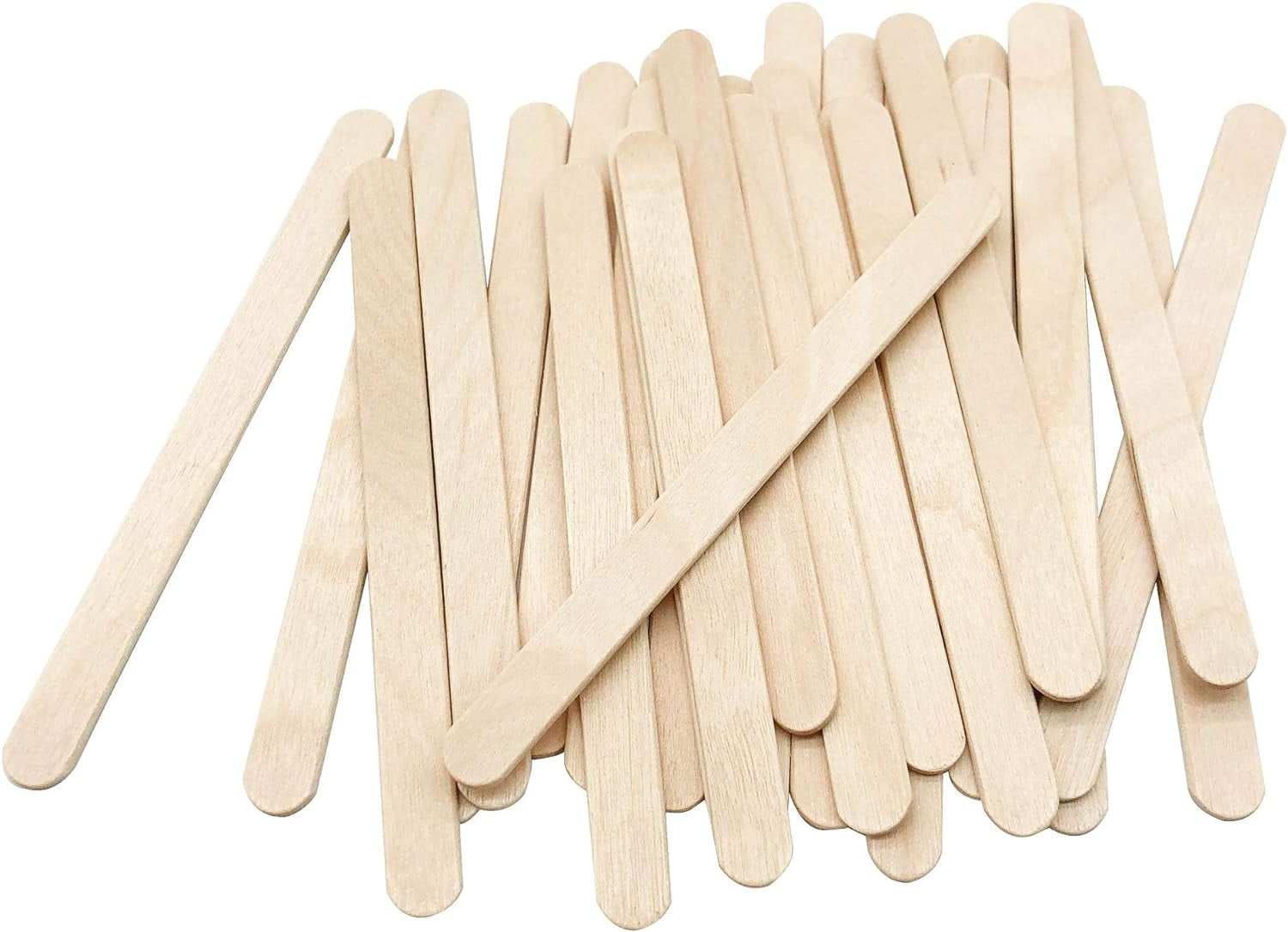 200 Pcs Craft Sticks Ice Cream Sticks Natural Wood Popsicle Craft ...