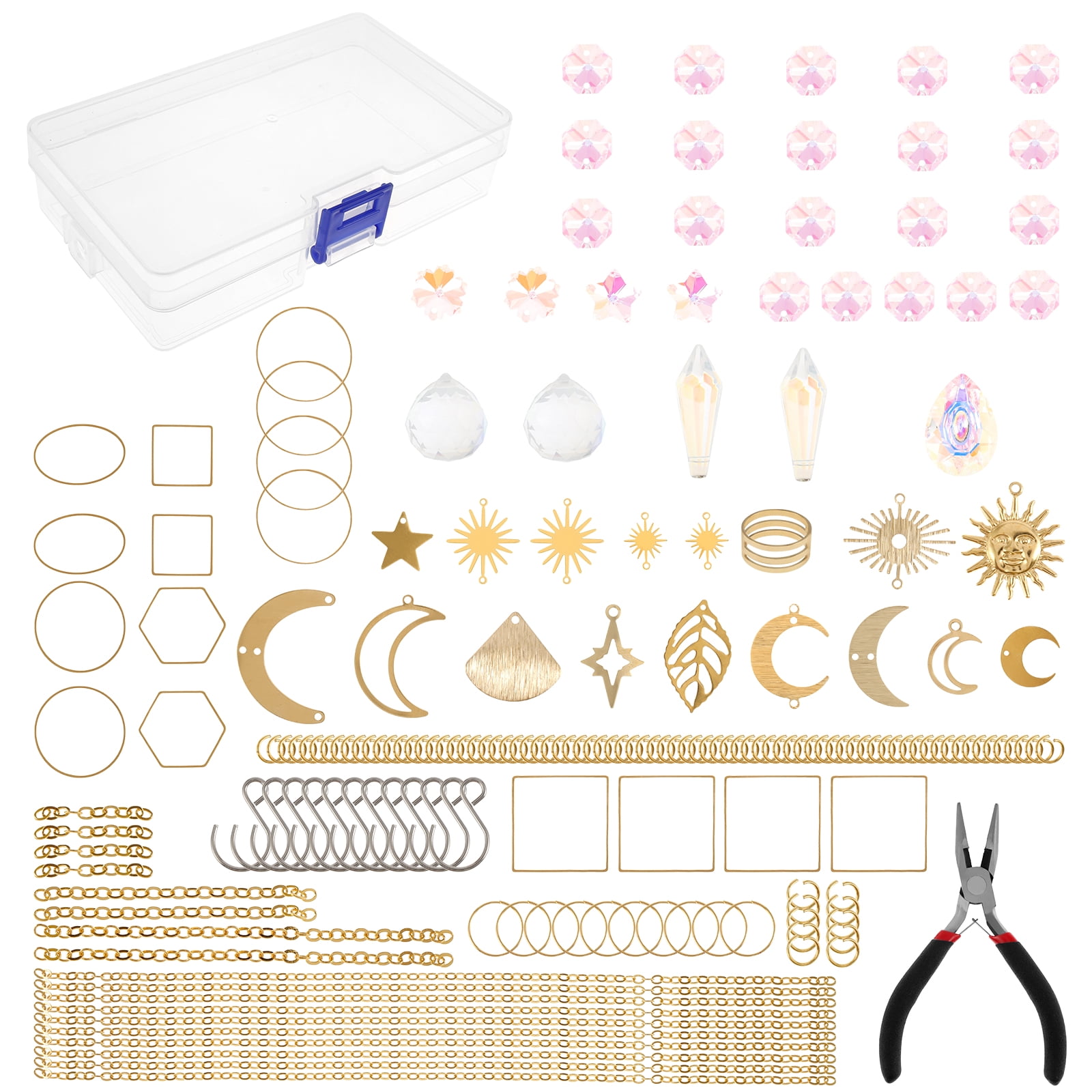 200 Pcs DIY Suncatchers DIY Suncatcher Making Kits Prism Hanging ...