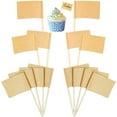 200 Pcs Disposable Blank Toothpick Flags, Cocktail Sticks Mini Food ...