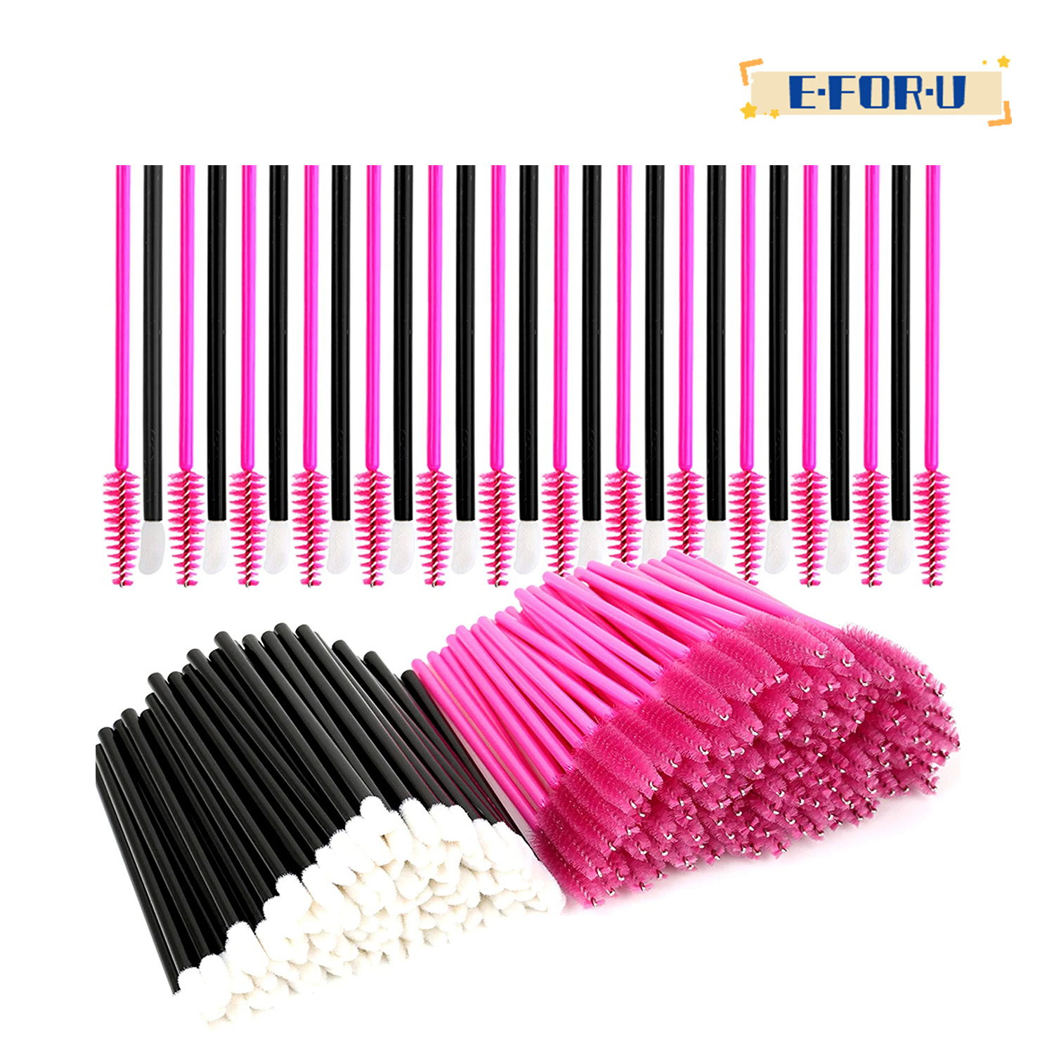 200 Pcs Disposable Mascara Brushes And Lip Wands Makeup Applicators ...