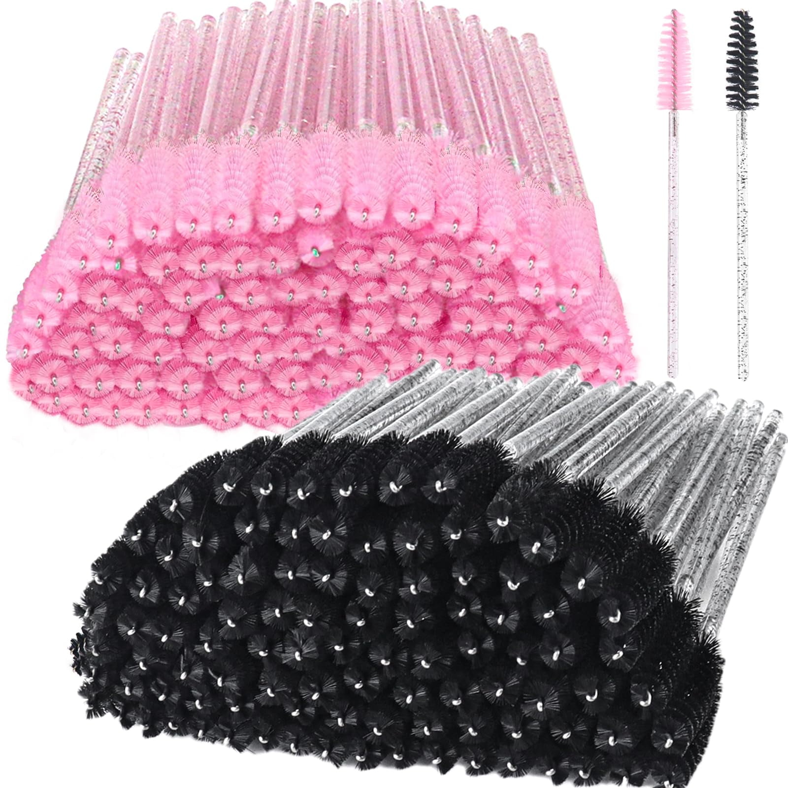 200 Pcs Disposable Mascara SSF20 Wands,Lash Spoolies Crystal Eyebrow ...