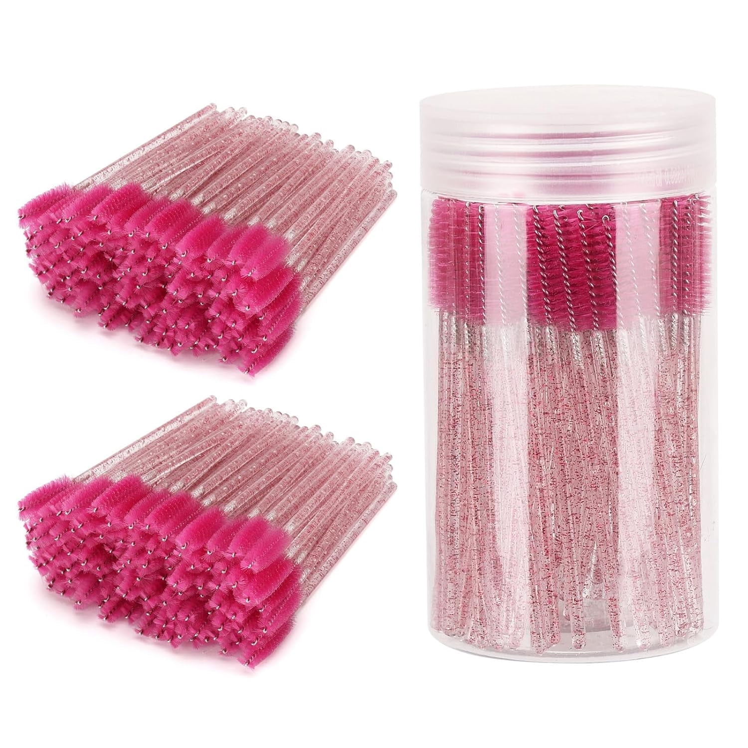 200 Pcs Disposable Mascara Wands, Crystal Eyebrow Spoolies Brush for ...