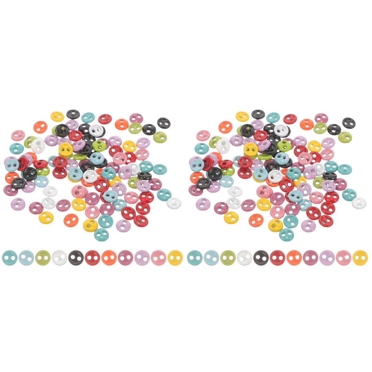 200 Pcs Doll Clothes DIY Buttons Tiny Buttons for Crafts Colored Mini ...