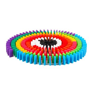 200 Pcs Color Wooden Building Blocks Stacking Toys Building Blocks Toys ...