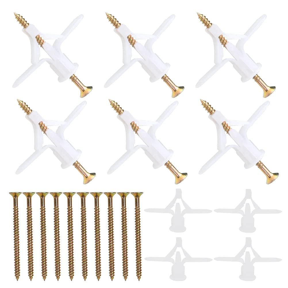 200 Pcs Drywall Anchor Kit, Aircraft Type Expansion Anchors & Screws ...