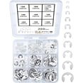 200 Pcs E-Clip Circlip External Retaining Rings, Stainless Steel E ...
