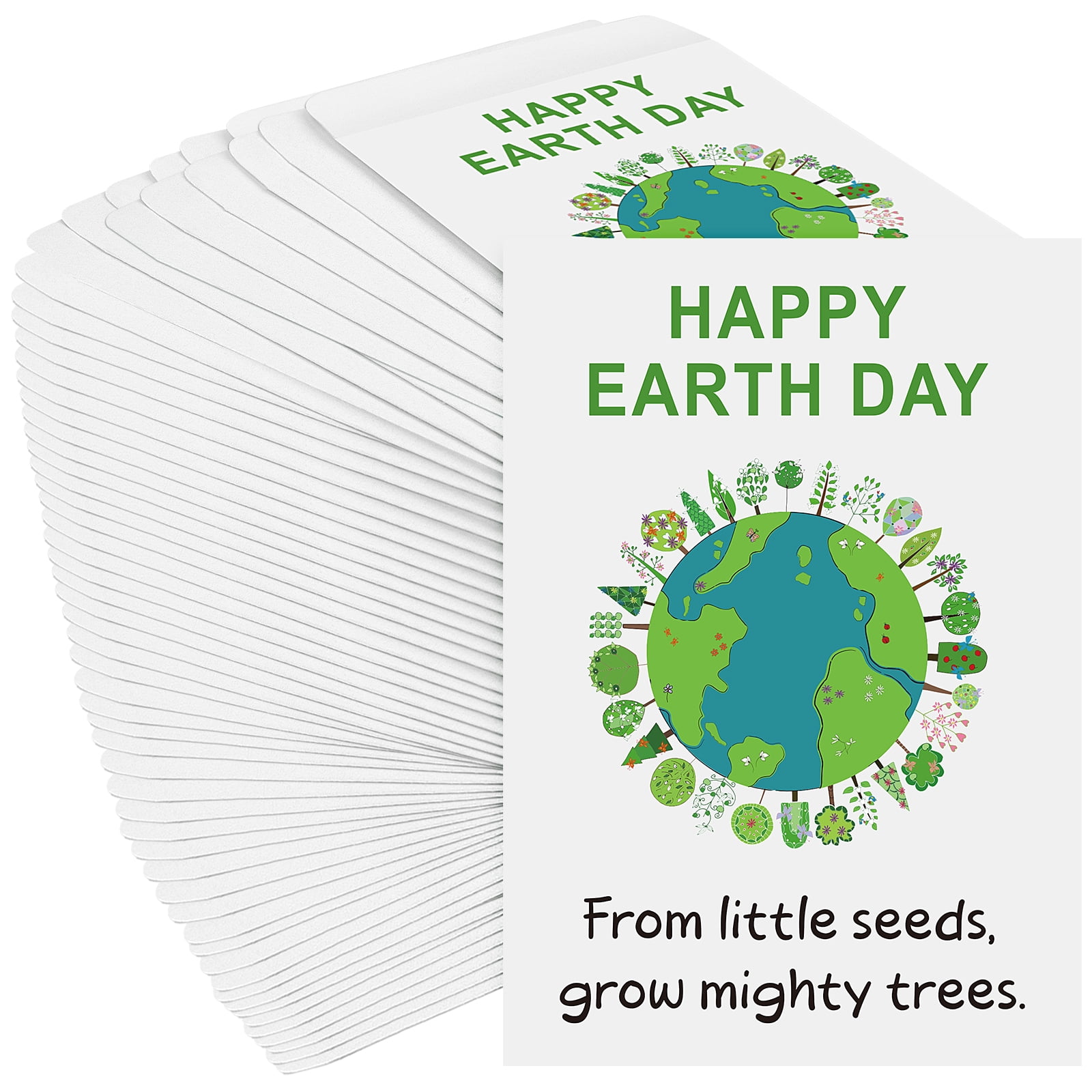 200 Pcs Earth Day Seed Packets Party Favors Self Adhesive Kraft Mini ...