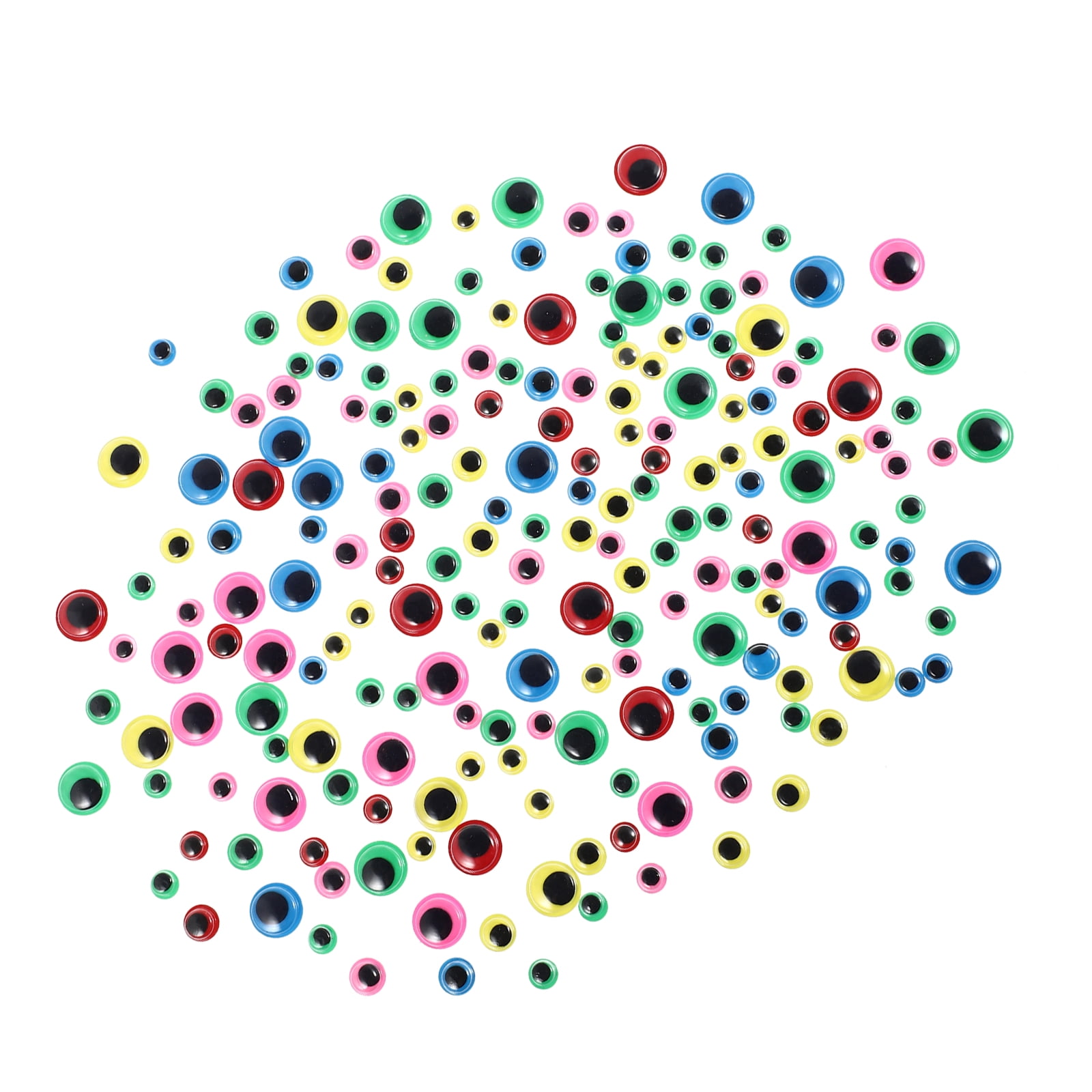 200pcs Self-Adhesive Googly Eyeball Stickers for Craft Decoration Multi ...