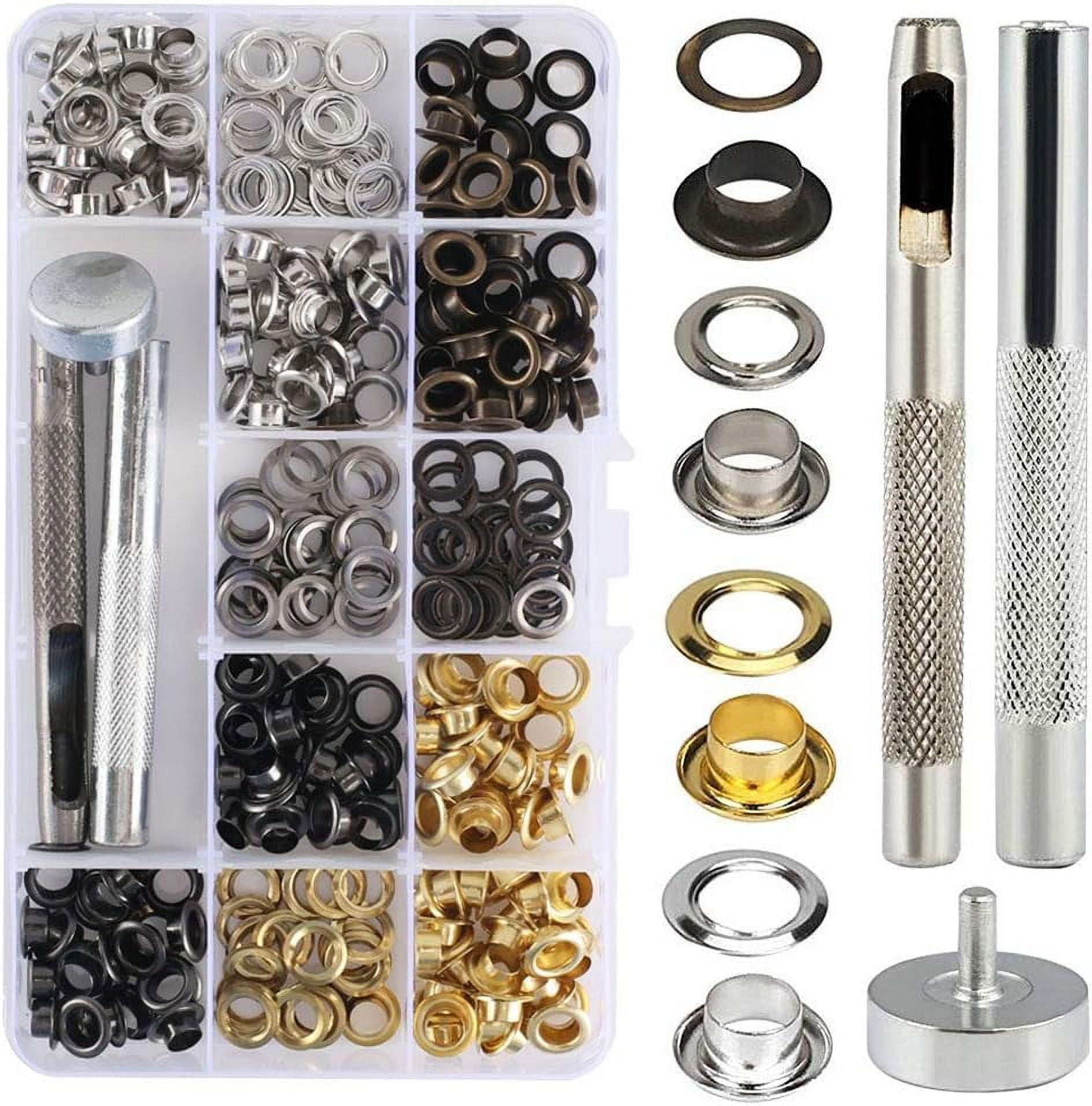 200 Pcs Eyelet 6Mm Sewing Eyelet 4 Colors Eyelets For Tarps Eyelet For ...