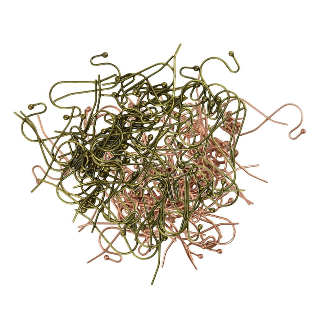 200 Pcs Fish Ear Hooks Dot Wire For Jewelry Making Findings - Walmart.com