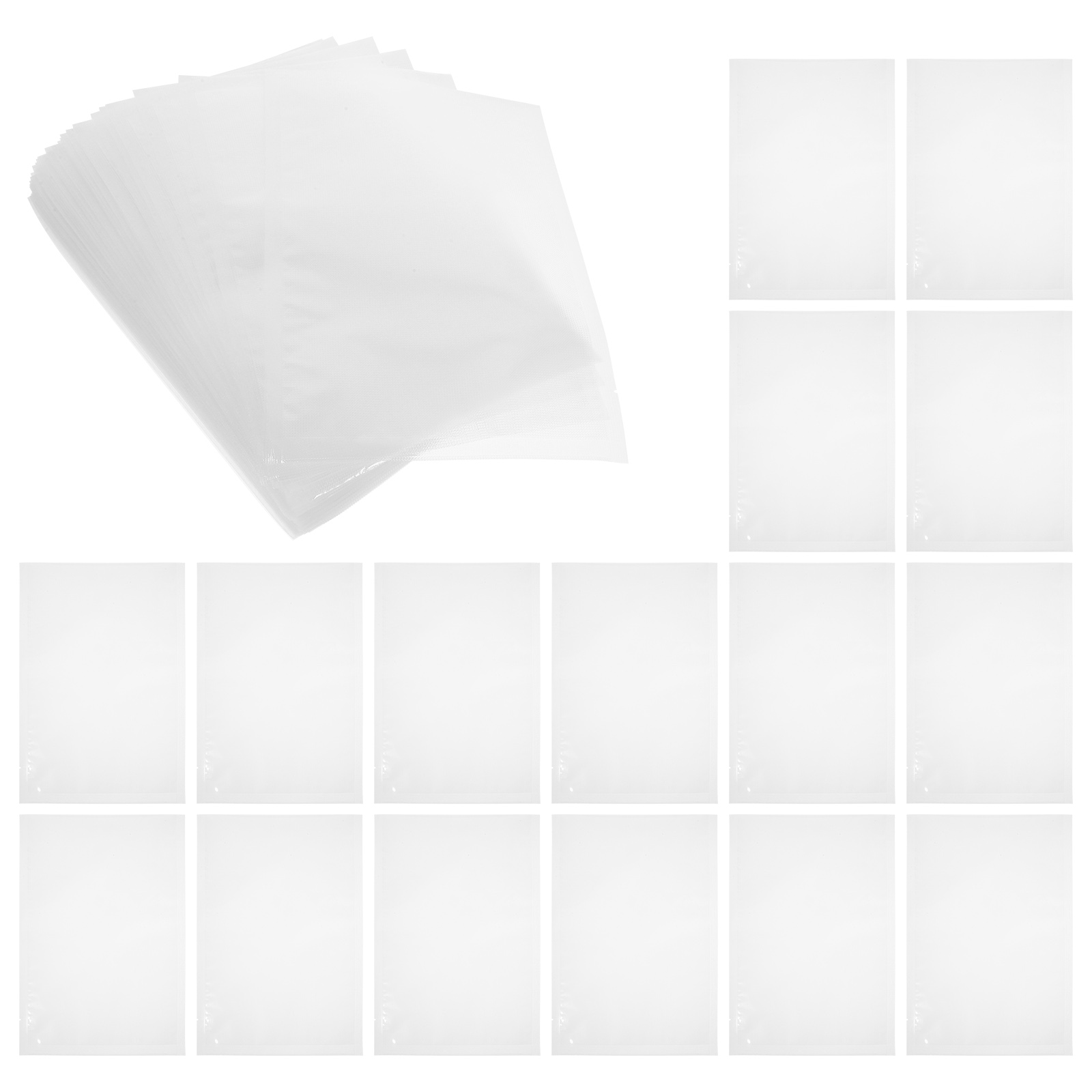 200 Pcs Food Wrapping Bag Freshness Protection Package Bags Texture ...