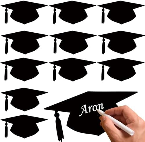 200 Pcs Grad Caps Cutouts 3.74" Paper Graduation Cap Shapes Die Cut ...
