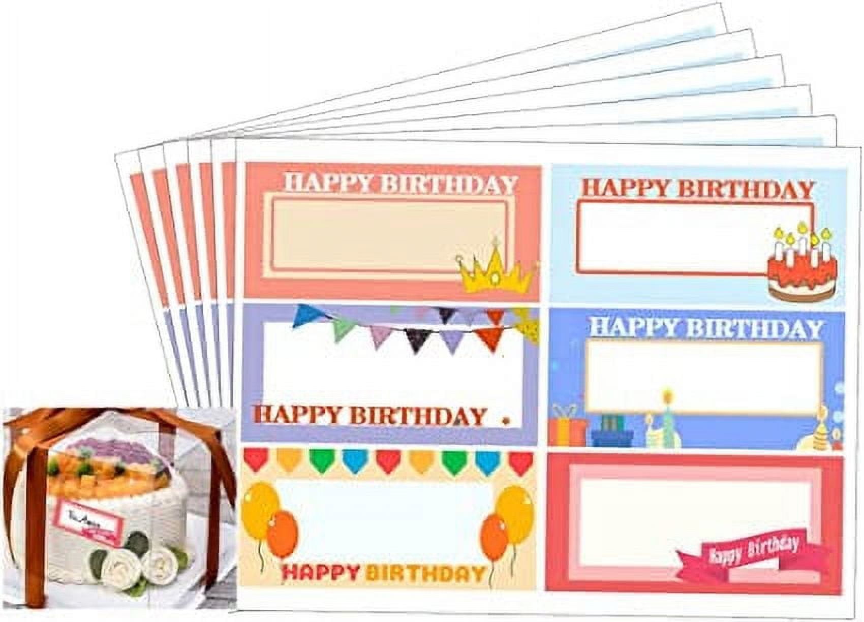 200 Pcs Happy Birthday Gift Tags Stickers,Happy Birthday to Name ...