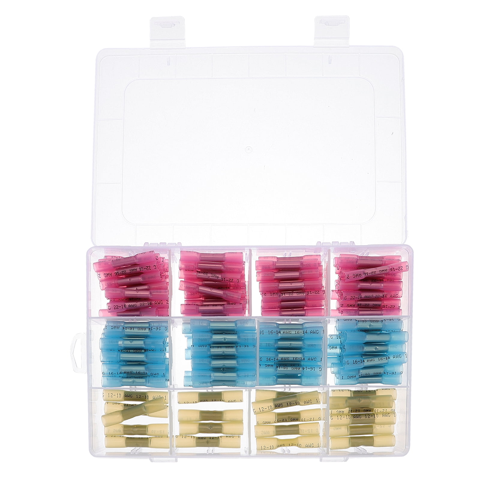 200 Pcs Heat Shrink Terminal Wire Connector Terminal Butt Connectors ...