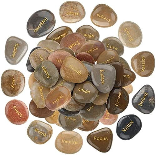 200 Pcs Inspirational Stones with Words Encouragement Engraved ...
