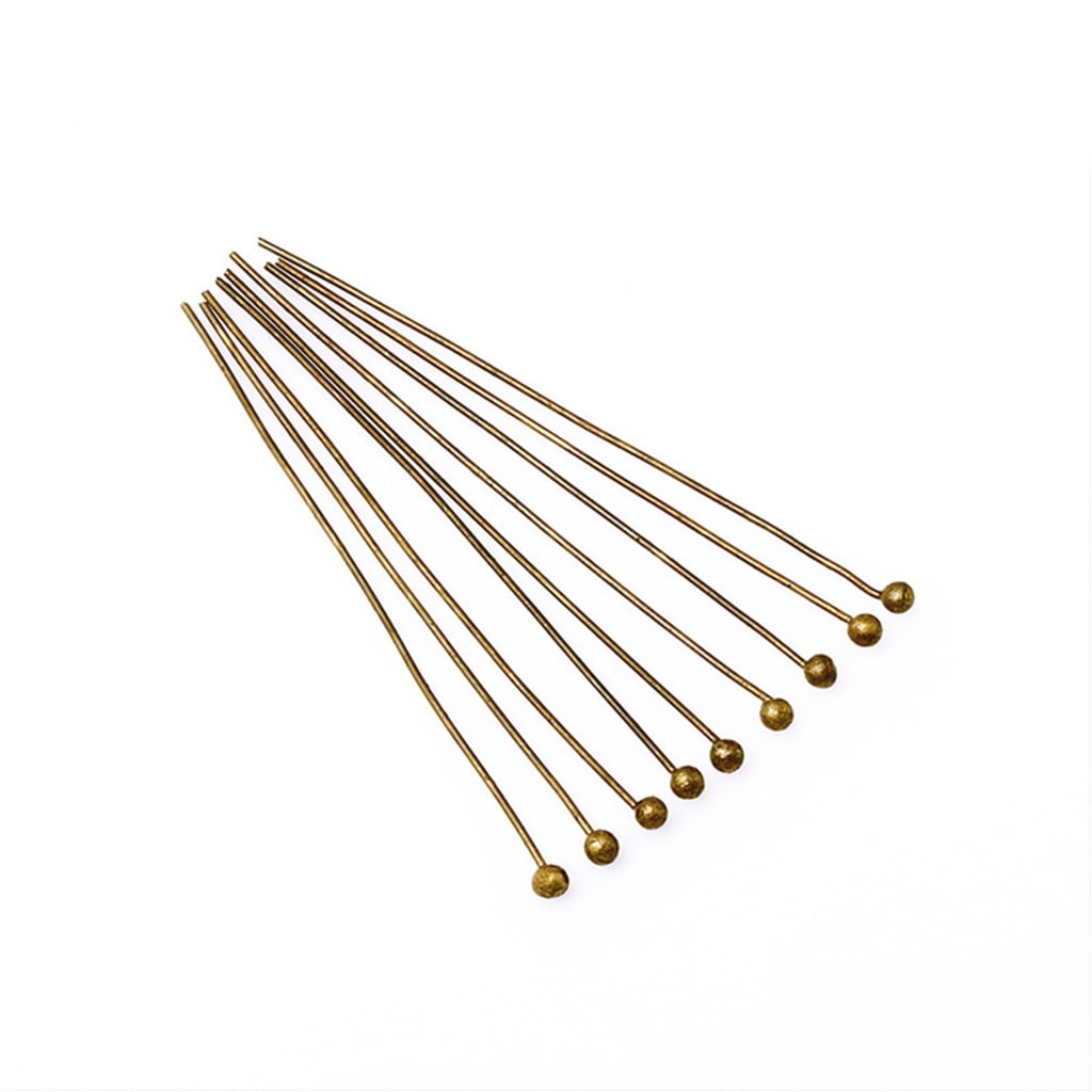 200 Pcs Jewellery Head Pins Metal Ball Head Pins Straight Pins Easy to ...