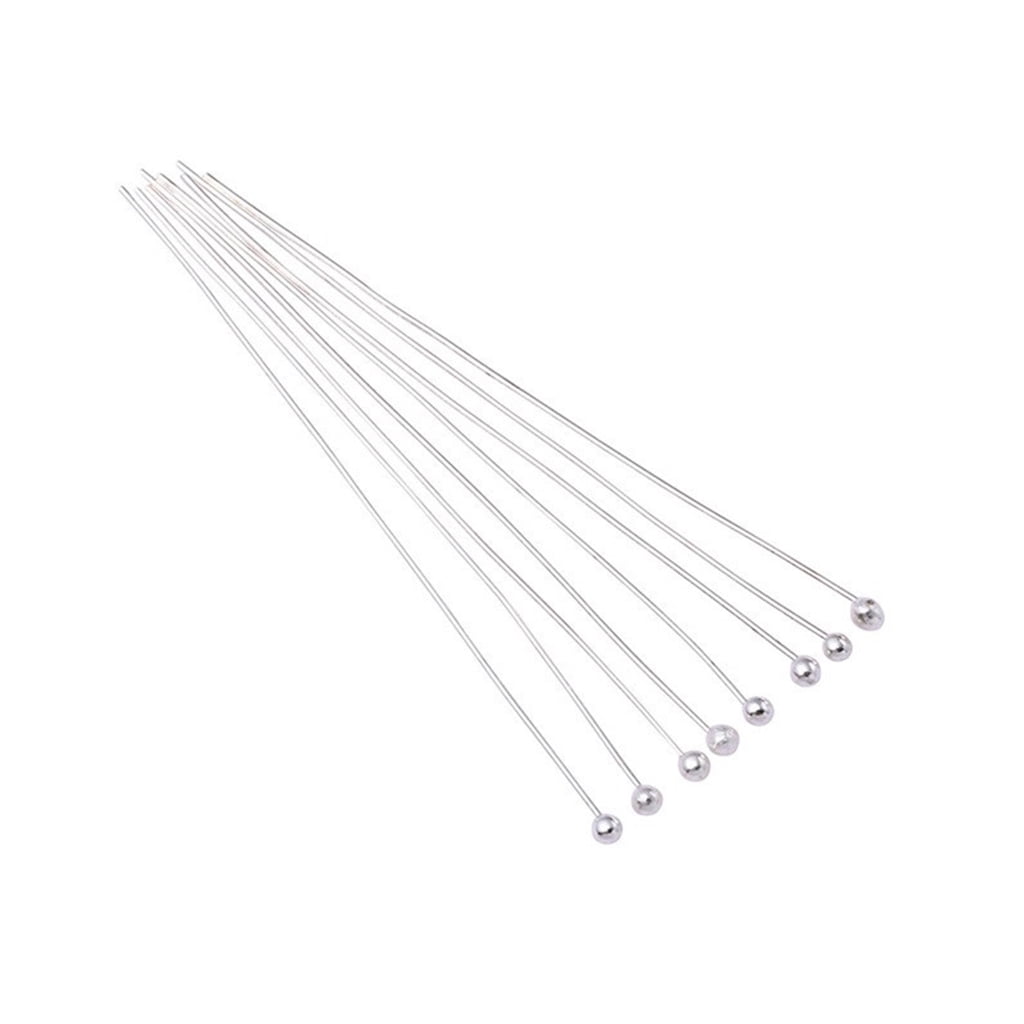 200 Pcs Jewellery Head Pins Metal Ball Head Pins Straight Pins Easy to ...