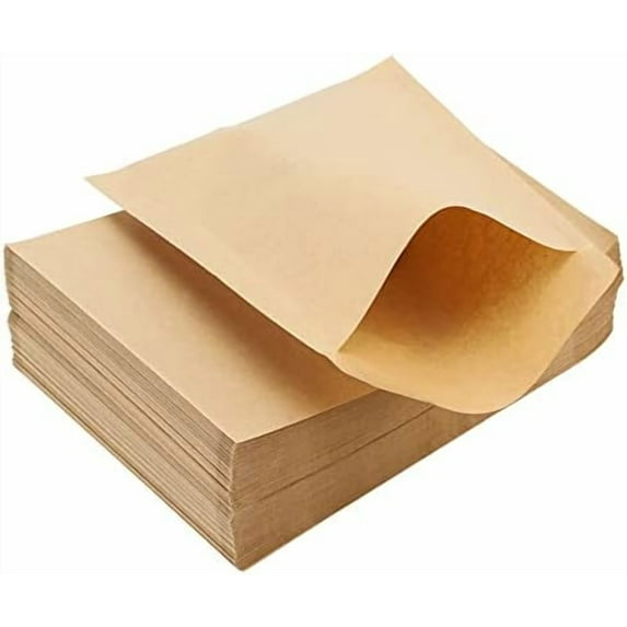 200 Pcs Kraft Paper Cookies Bags - Unbleached Small Paper Bakery Bags ...