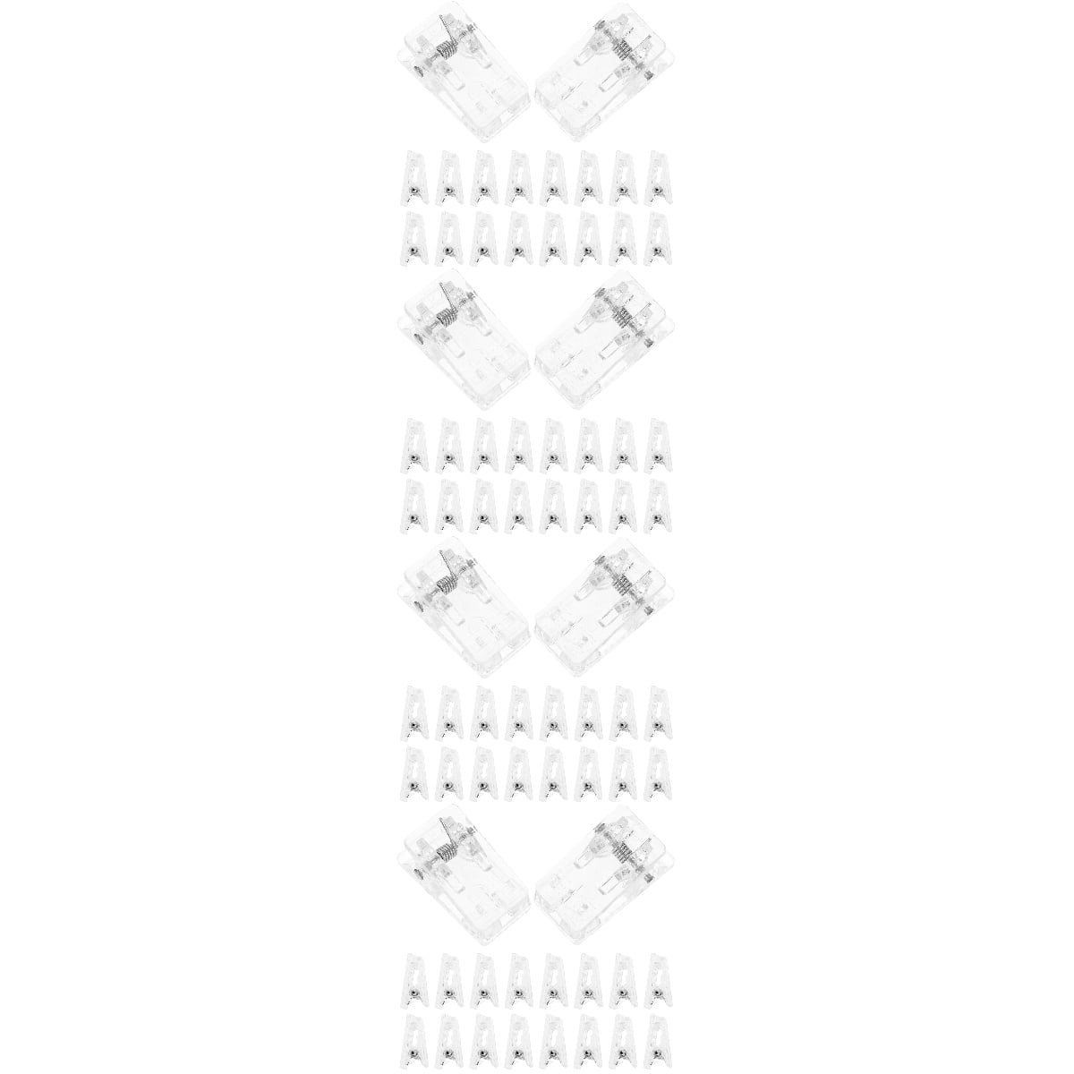 200 Pcs Label Folder Plastic Badge Clip Photo Clips The Conf Confier ...