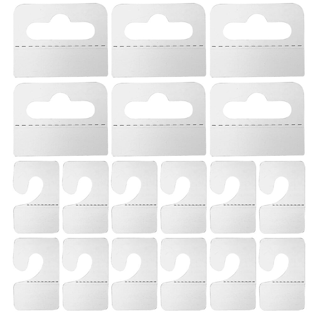 200 Pcs Labels Stickers Hanging Sticky Tabs Clear Coat Hanger - Walmart.com
